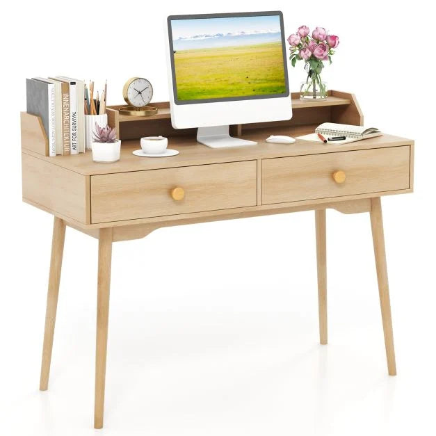 Storage desk with hutch store