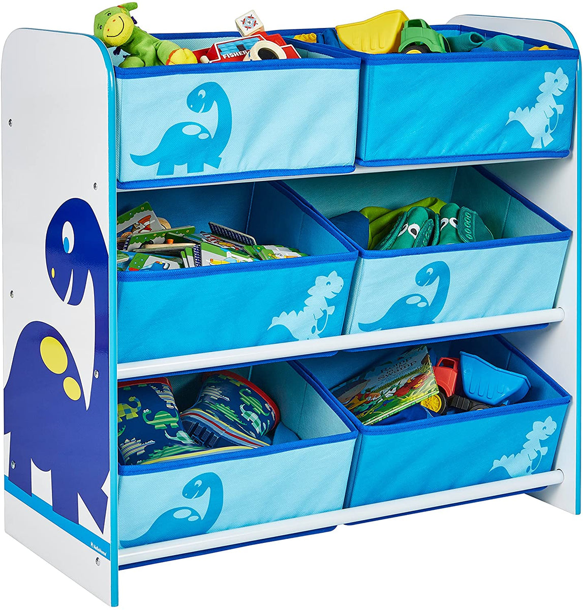 Diddi Dino Kids Toy Storage Unit 6 Bin Storage Kids Storage Unit