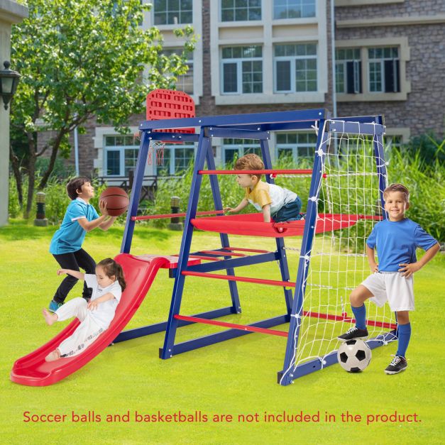 Heavyweight Kids Slide & Climbing Frame | Basketball | Indoor Outdoor ...