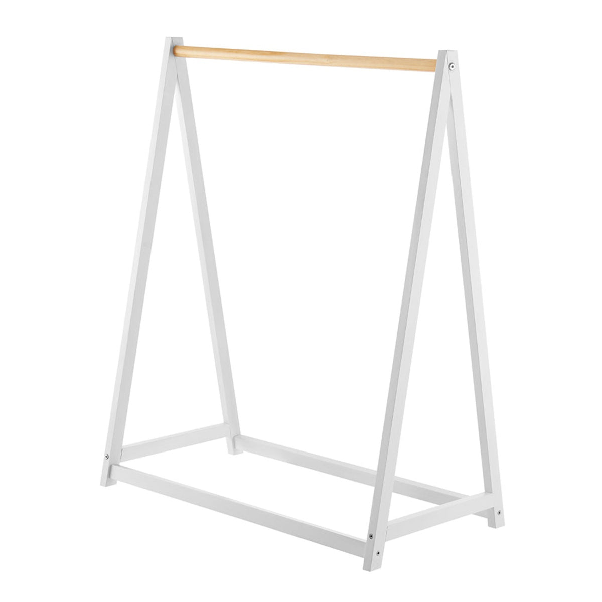 Montessori Toddler Clothes Rail | FSC Wood White Rack | Little Helper ...