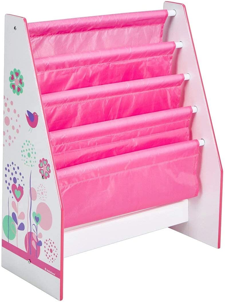 Princess Pink 4 Tier Sling BookCase | Childrens Bookcase | Kids Booksh ...