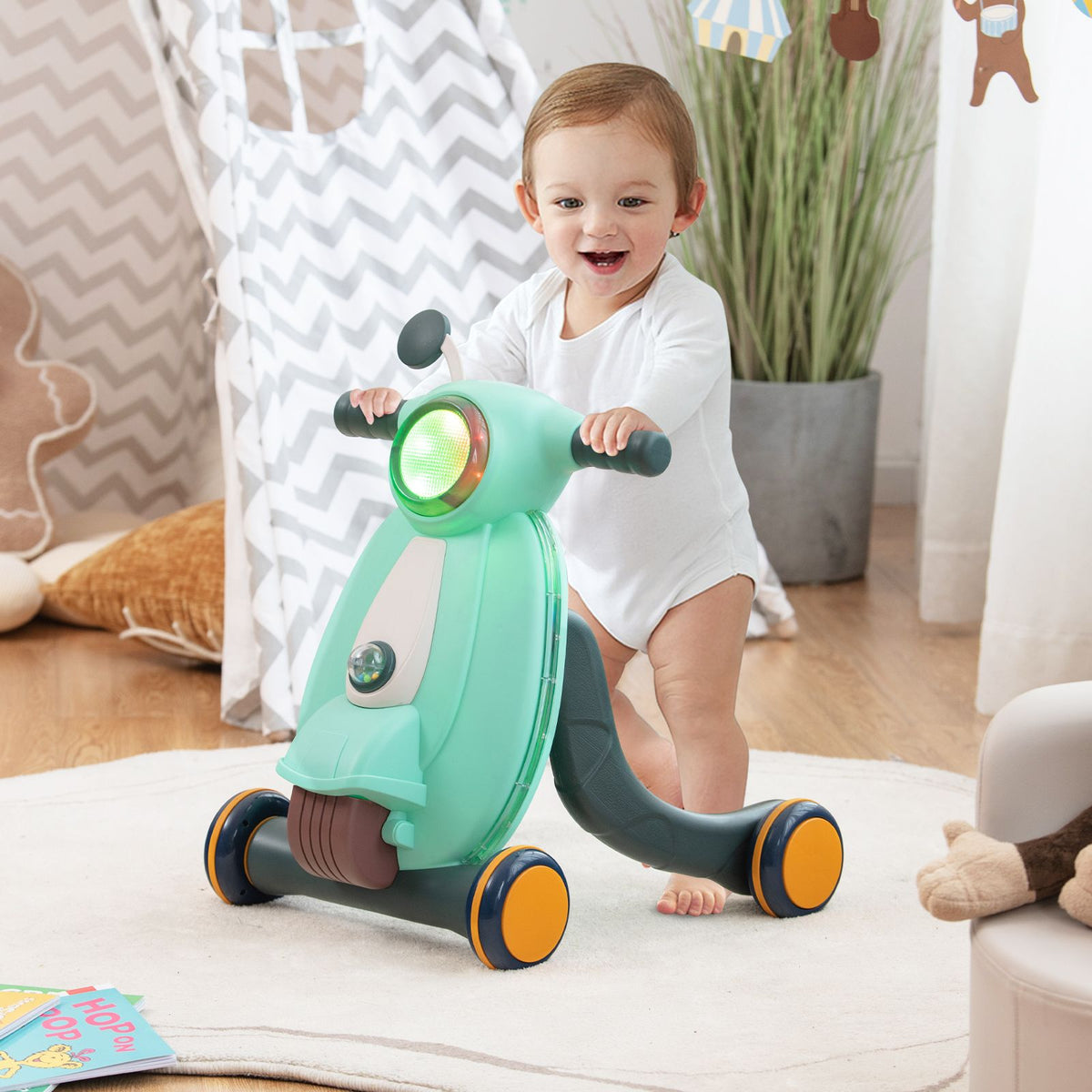 Montessori Baby Sit-To-Stand Push Along Walker | Lights and Ball Game ...