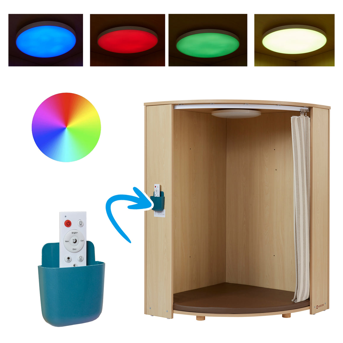 ADHD & Autism-Friendly Sensory LED Light & Sound Booth | Bluetooth 3 ...