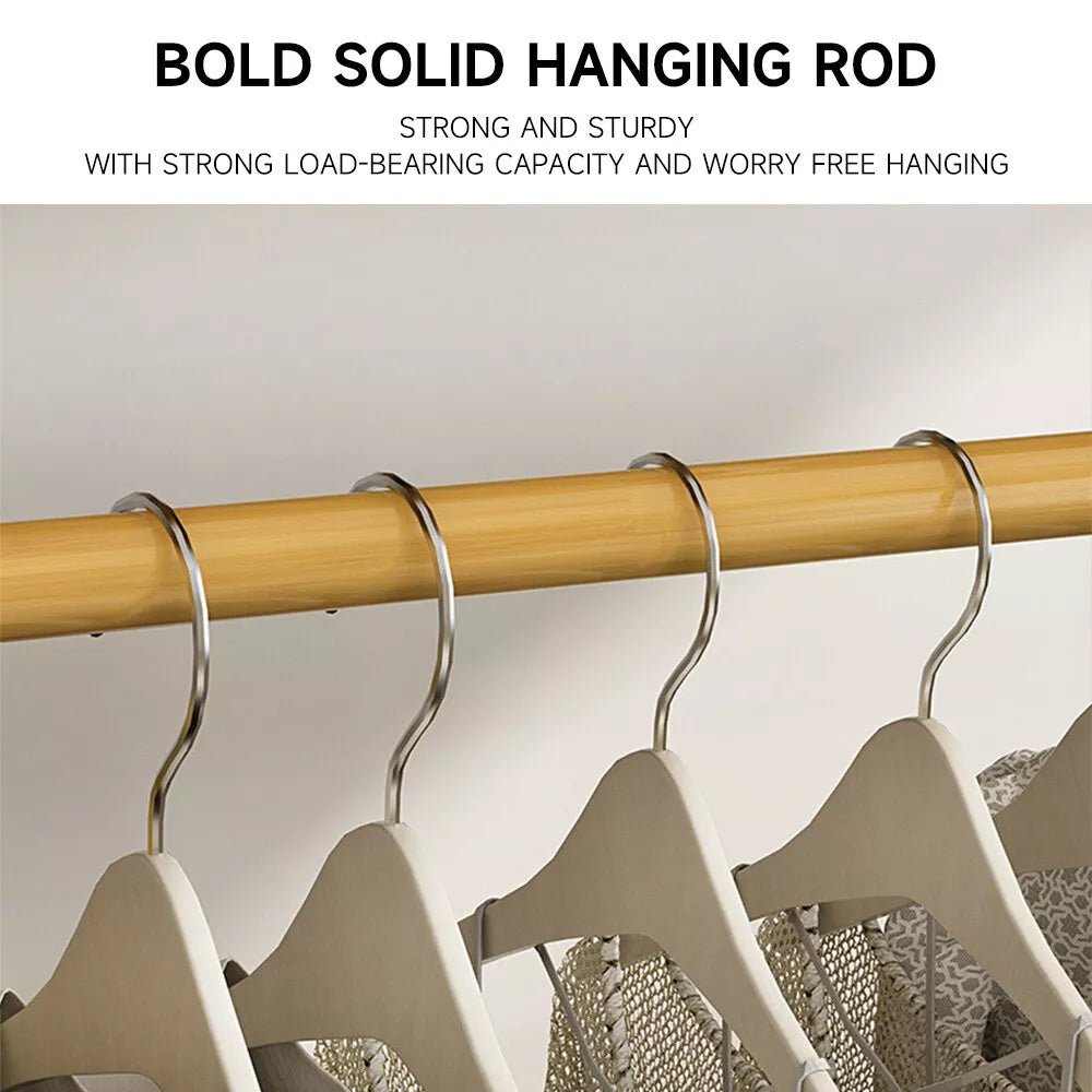 Eco Bamboo Clothes Rack | Clothes Rails | Clothes Hangers Wood | 1.4m ...