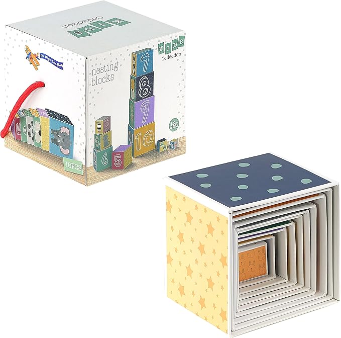 Montessori Pyramid Stacking & Nesting Toy | Animals, Shapes & Numbers ...