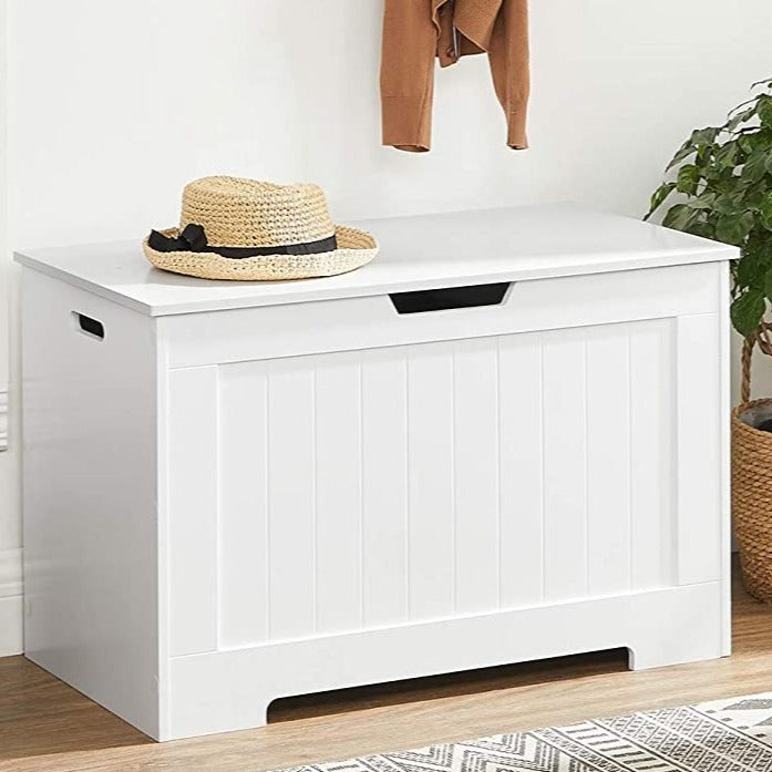 White Toy Boxes Esther Toy Box White Toy Storage With Natural Pine Top