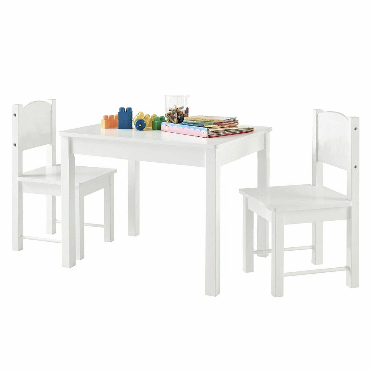 Children's | Kids Wooden Table and Chairs | White or Grey | 3-8 Years ...