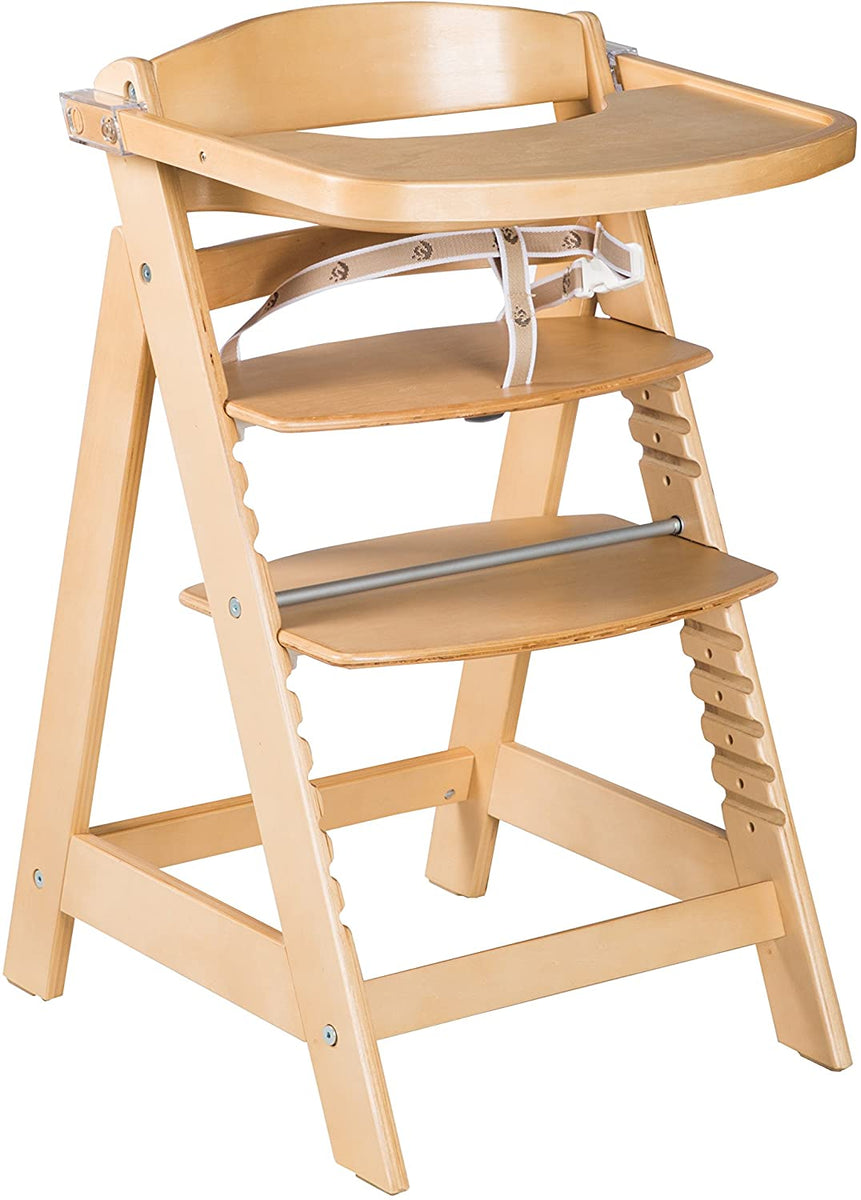 Wood High Chair | Grow-with-me Adjustable |Tray Option | 6m - 10 years ...