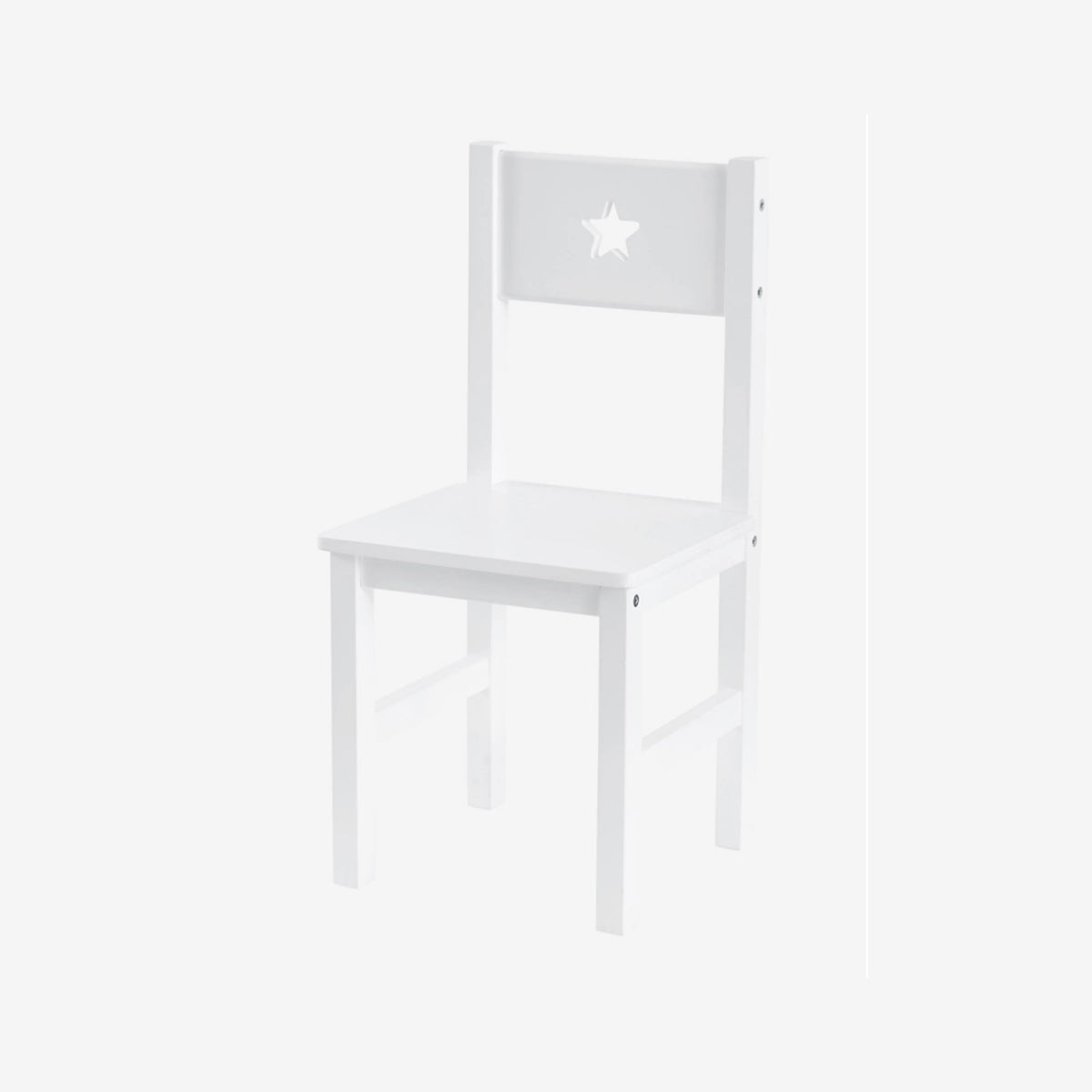 Childrens Ergonomic Wooden Chair | Chair for Homework Desk | White ...